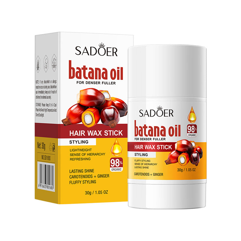 SADOER Batana Oil Hair Wax Stick – Strong Styling, Quick Drying & Anti ...